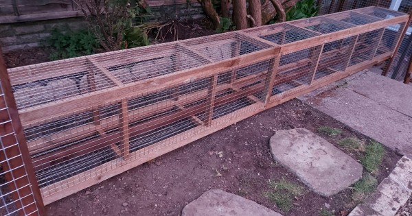 2 Enclosures connected with tunnel