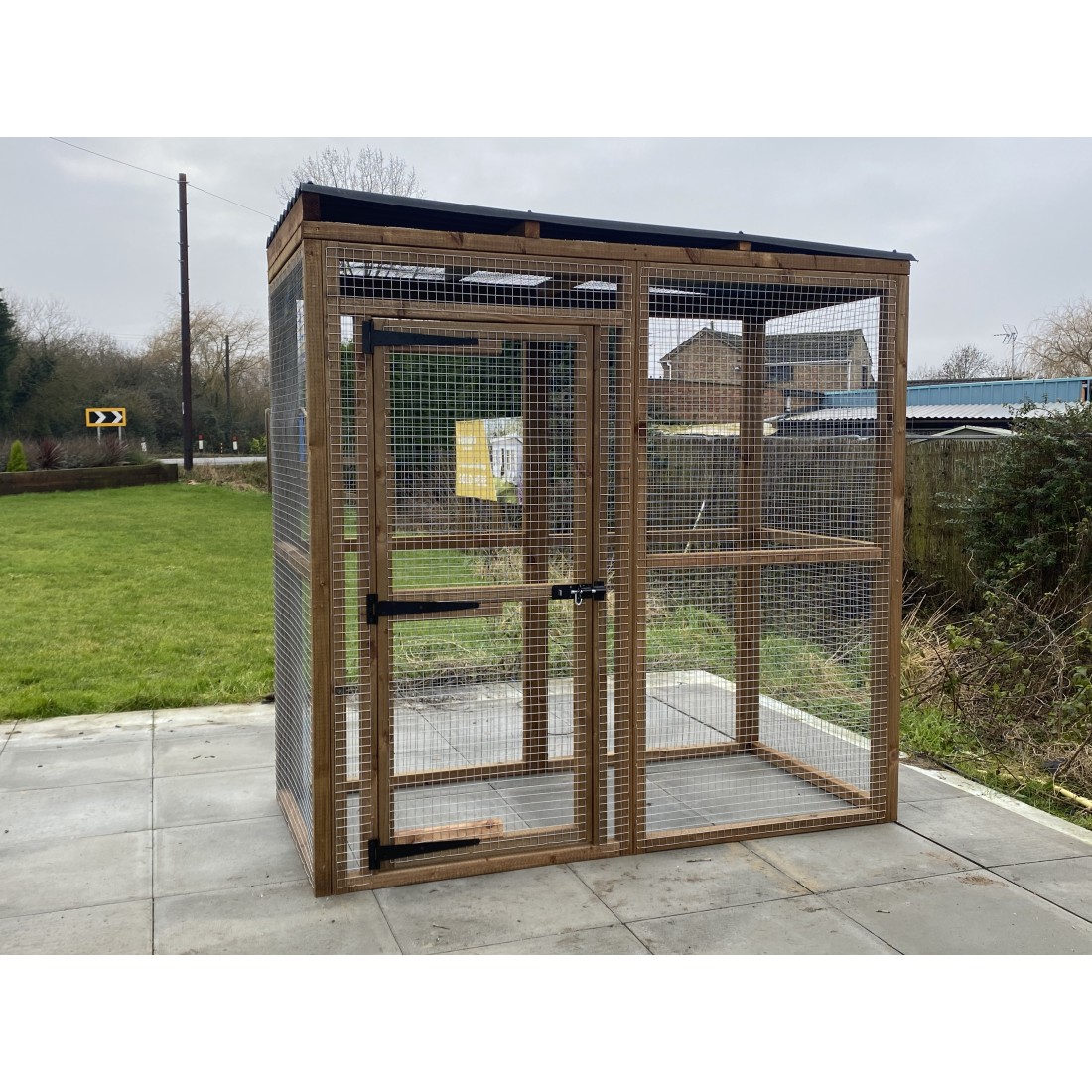6ft x 3ft Small Animal Run 16G Cats Dog Chickens Rabbits - 4MP0022099