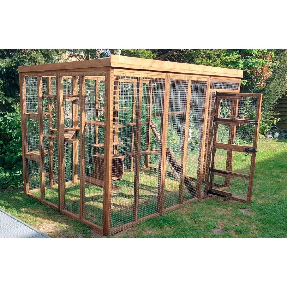 Strong Animal Run 6ft x 9ft 16G Waterproof Fox Proof Cat Dog Rabbit ...