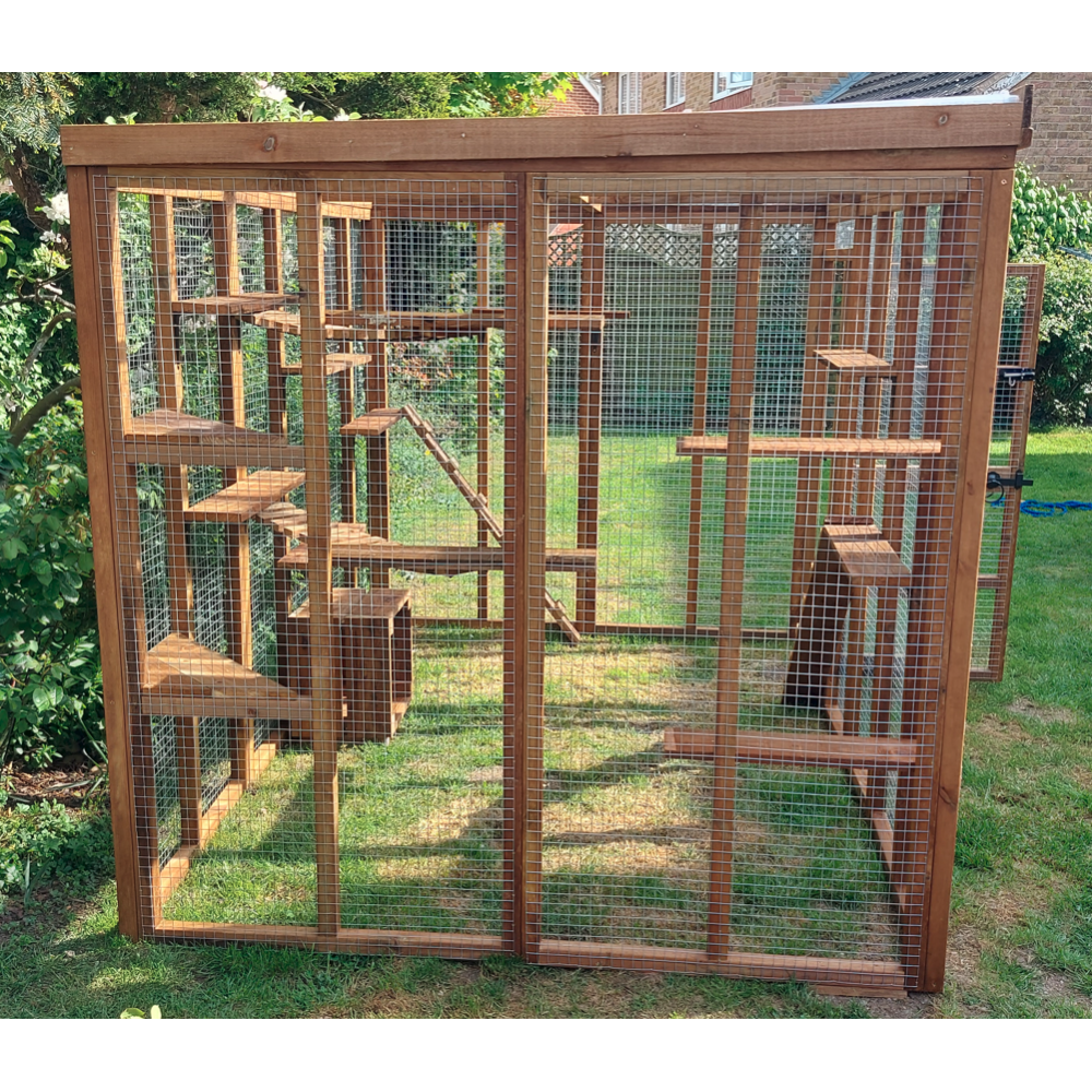 Strong Animal Run 6ft x 9ft 16G Waterproof Fox Proof Cat Dog Rabbit ...