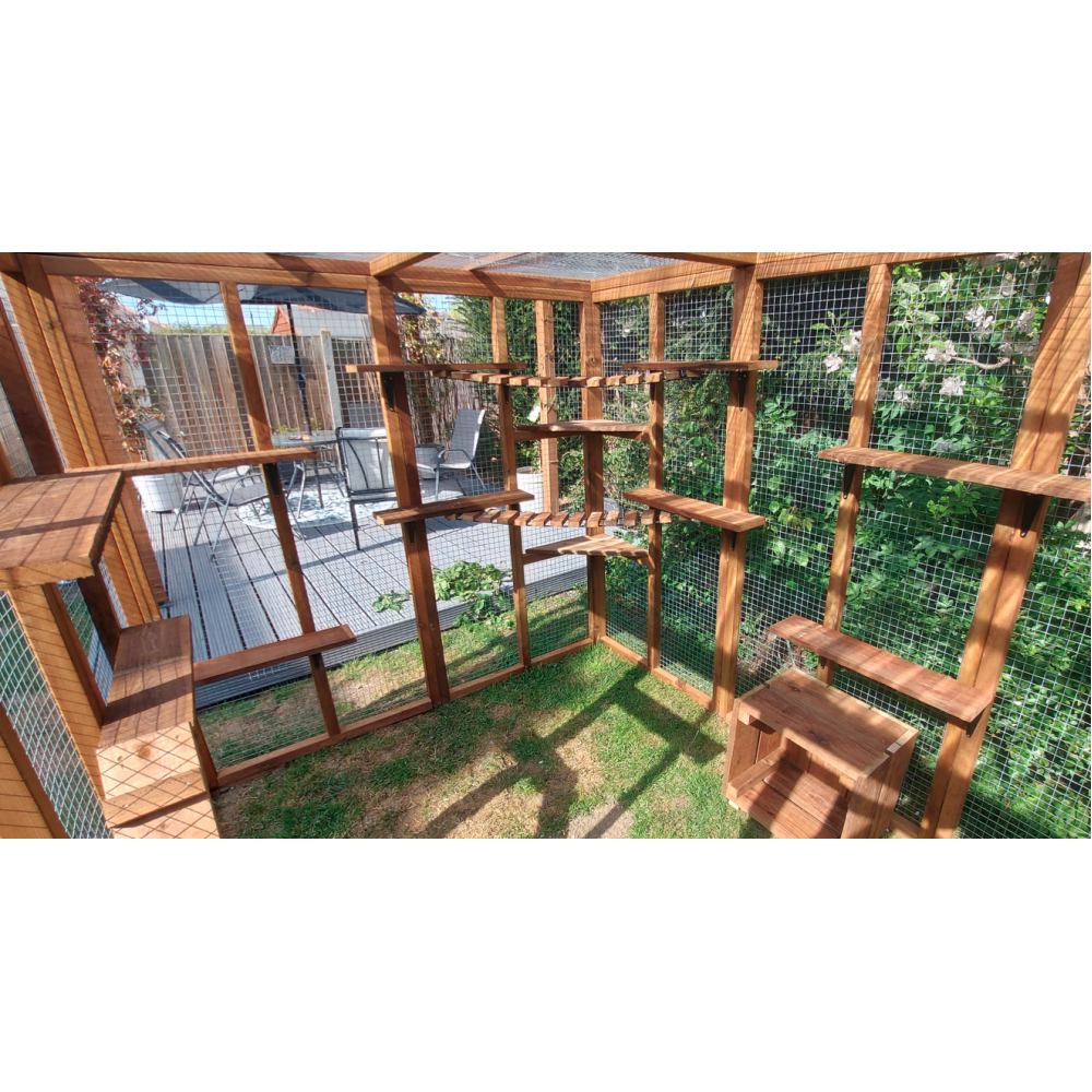 Strong Animal Run 6ft x 9ft 16G Waterproof Fox Proof Cat Dog Rabbit ...