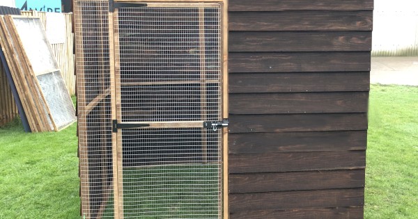 Bird Aviary 6ft x 6ft Chicken Run Budget Enclosure 19G 184cm x 93cm