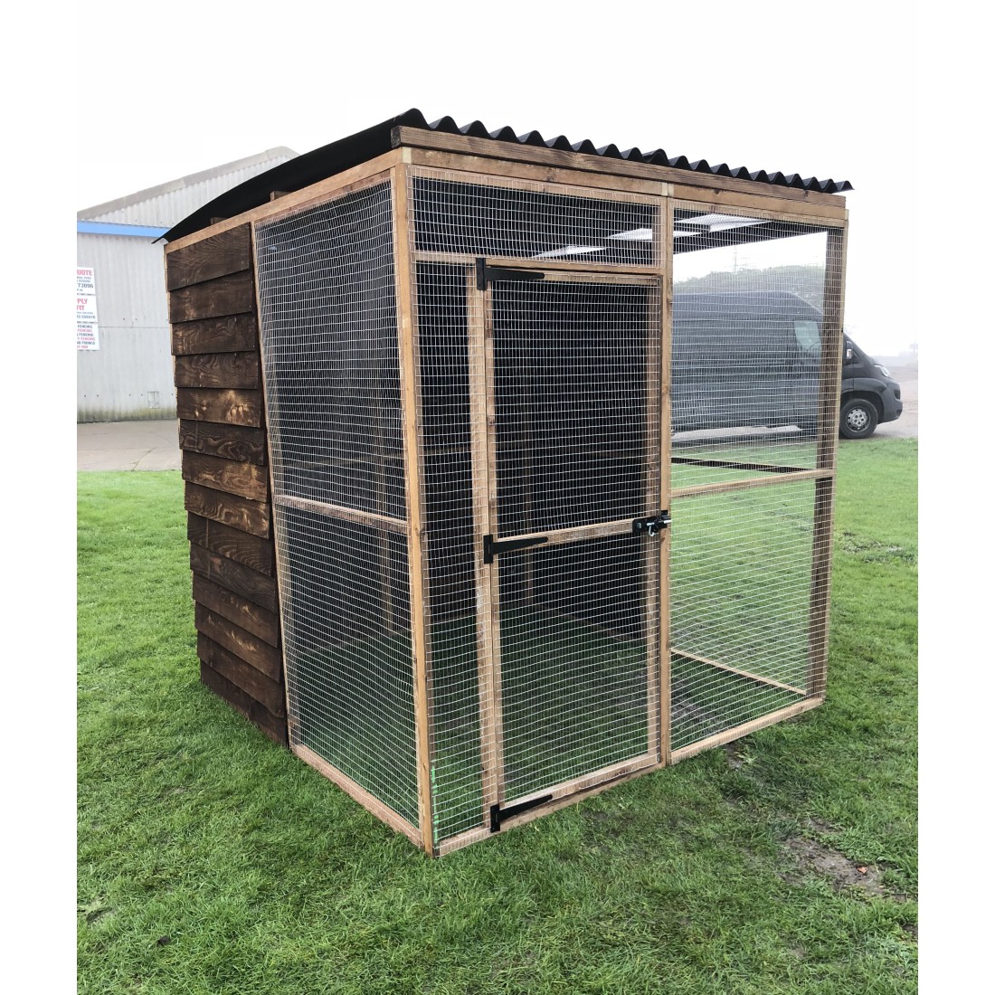 6ft x 6ft x 6ft high Aviary run Chicken - Rabbits - Puppy - Dogs - Cats ...