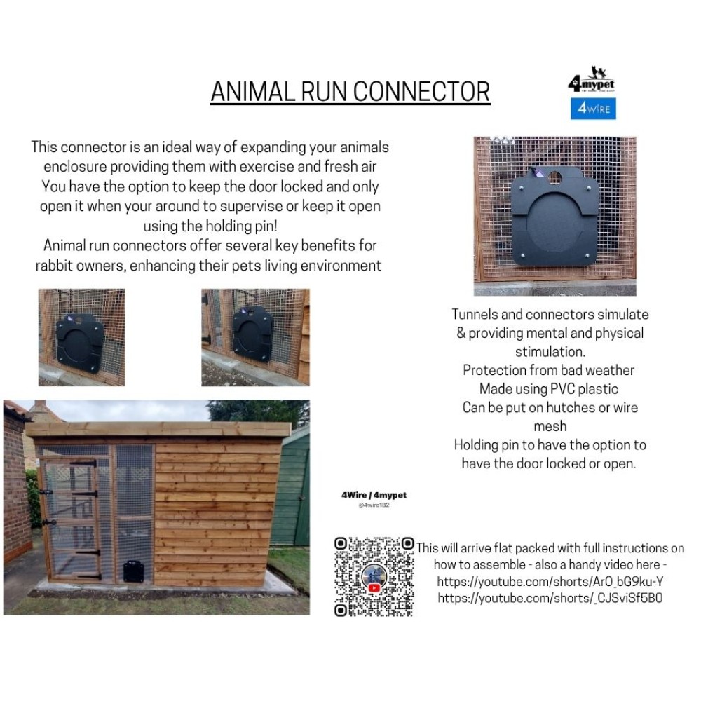 Large Animal Run Connector