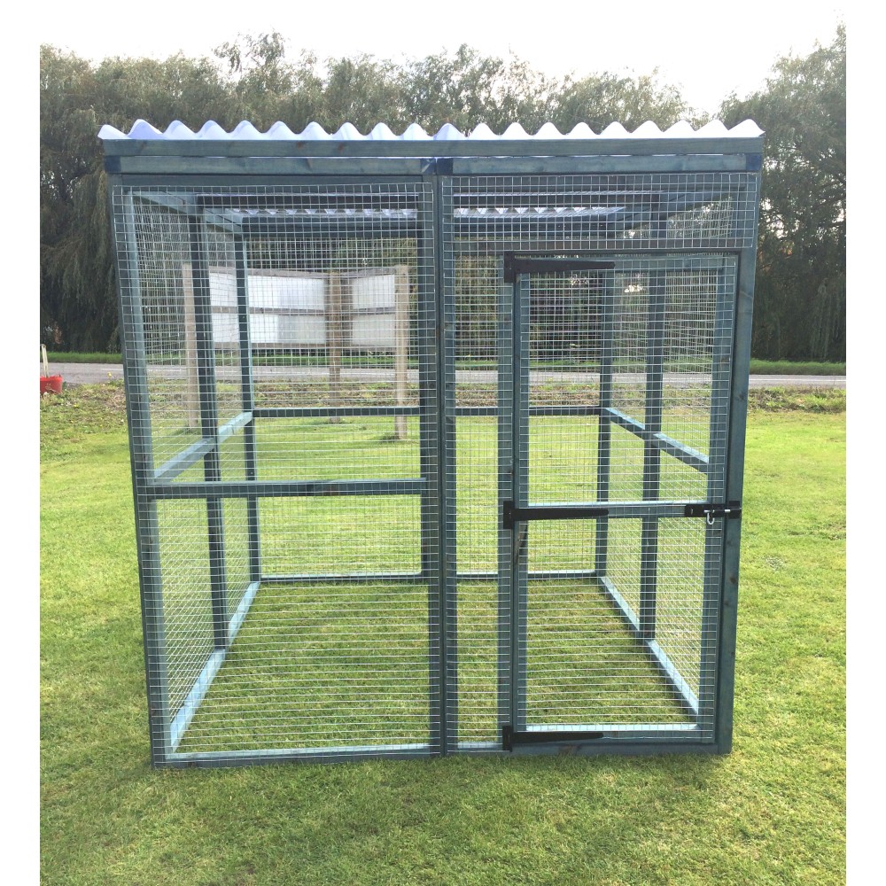 Blue Animal Enclosure Clear Waterproof Roof Dog, Cat, Rabbit, Chicken ...