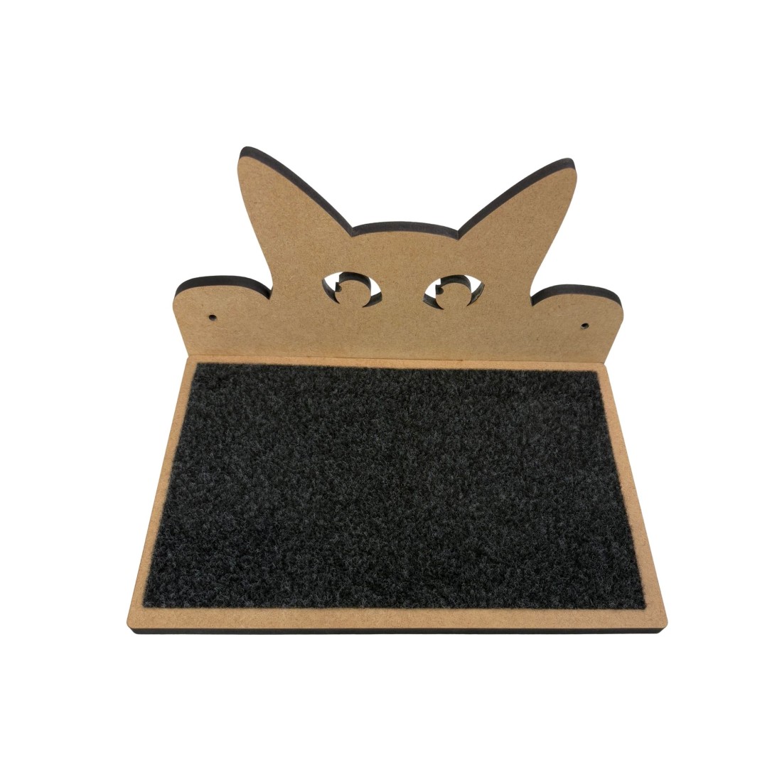 Hand Painted and Natural Cat Double shelf