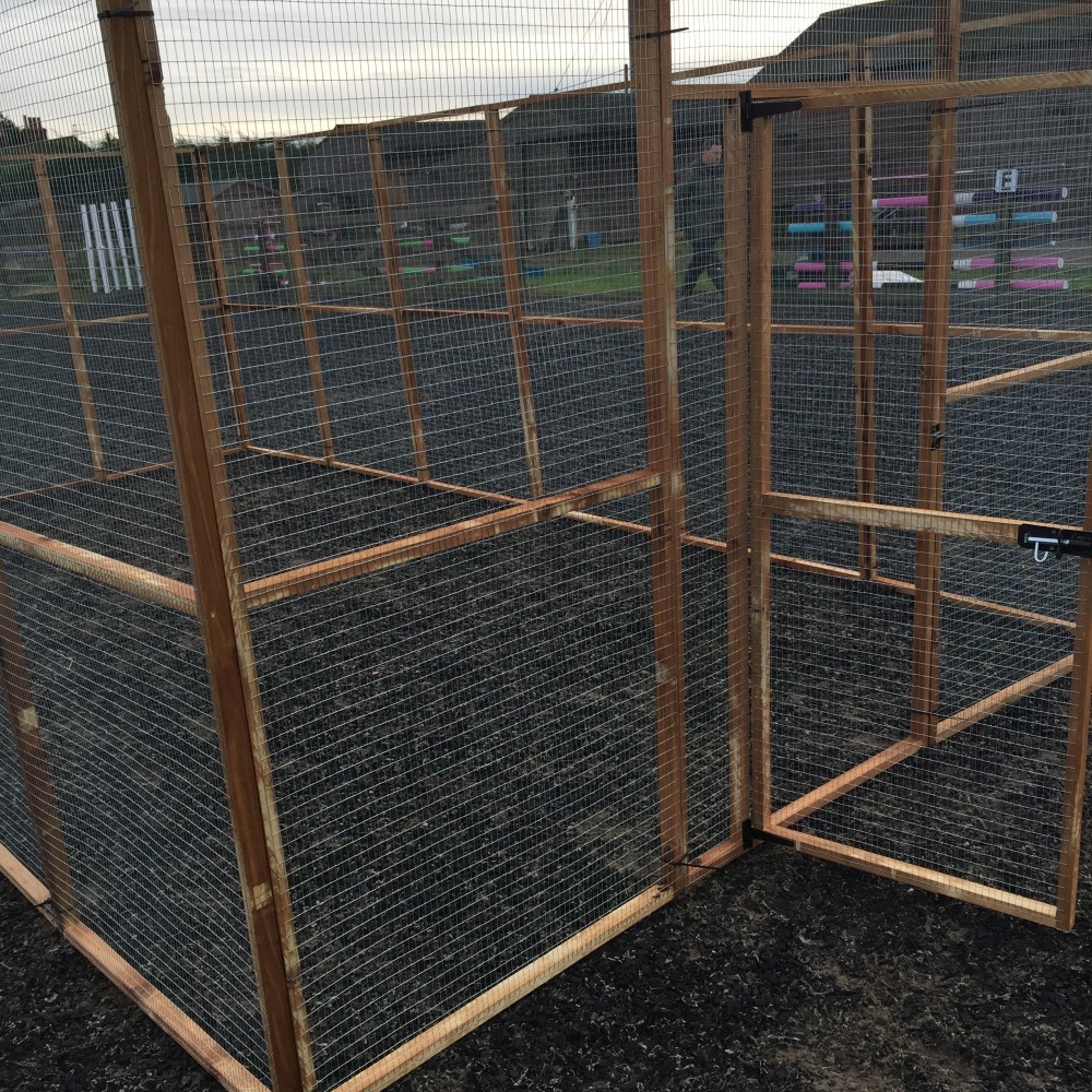 Large Chicken Run 9ft Wide x 18ft Long x 6ft Tall without Roof.