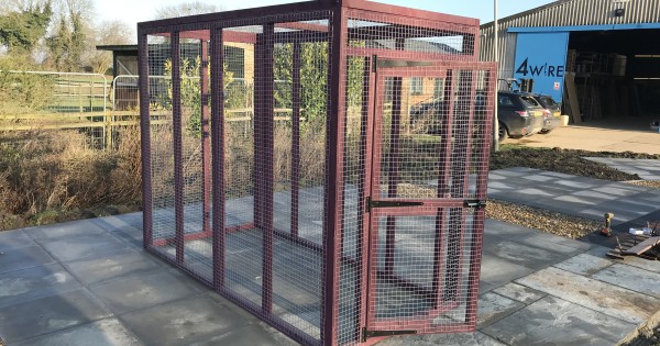 Cat Run Painted 8ft x 4ft With Hammock Tower & Shelves - 8x4painted