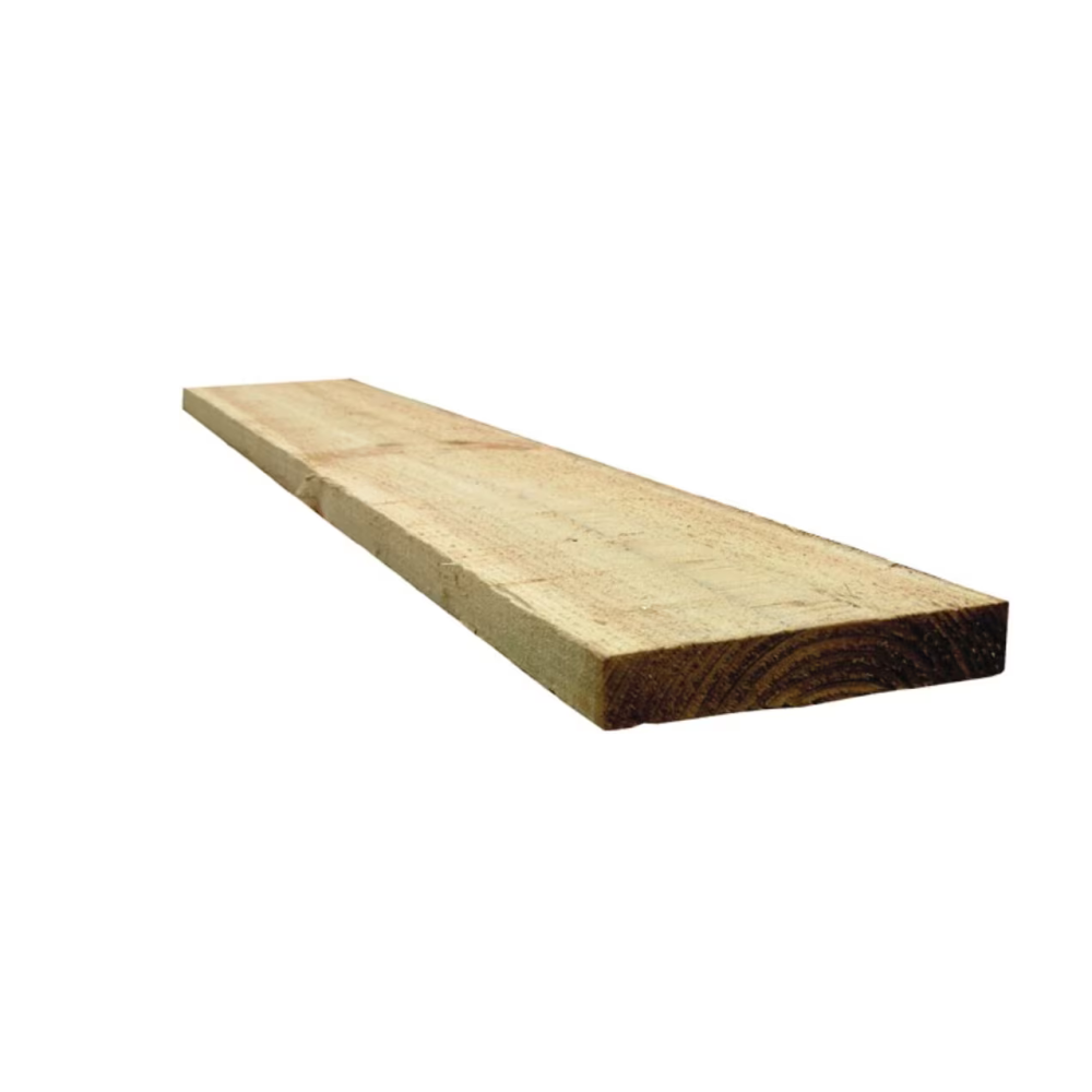 Wooden Gravel Board Treated Timber 150mm x 22mm (6x1 Inch) 2.4m Long ...